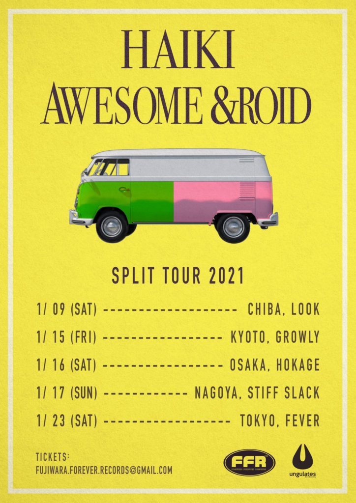 Awesome &roidとHaikiがスプリット・テープをリリース! &ツアーを開催中! | PUNKLOID