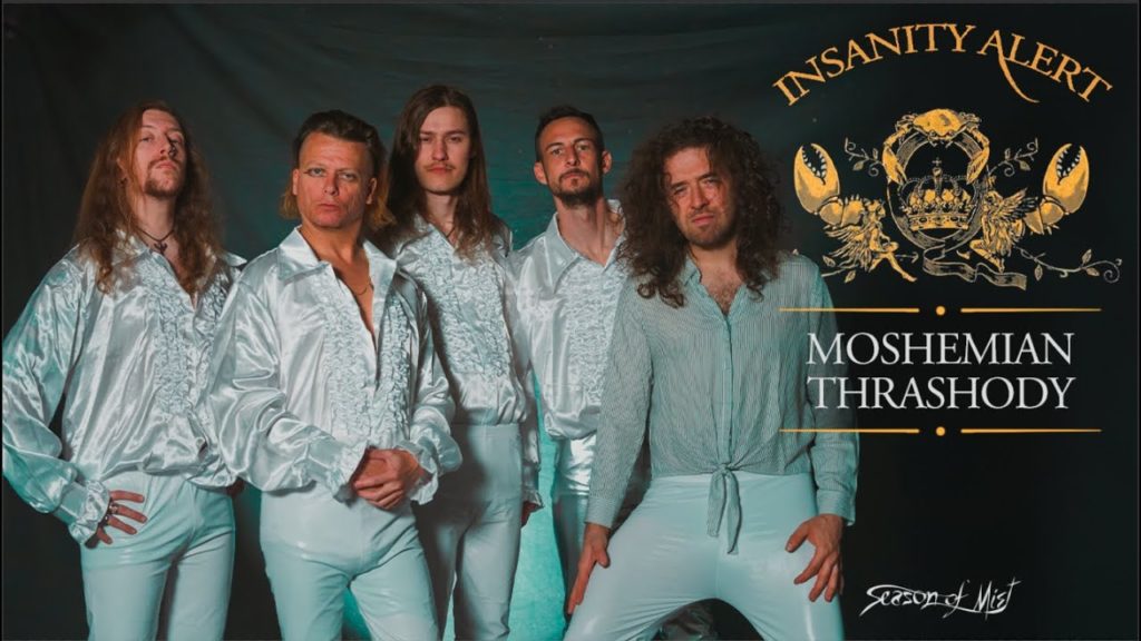 Insanity Alert、名曲をスラッシュメタルにアレンジした衝撃の新作『Moshemian Thrashody』リリース決定! タイトル ...